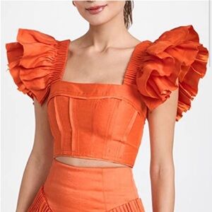 Aje | Tops | Aje Imagination Frill Sleeve Top Size 8 In Aje Sizing ...